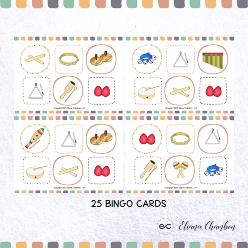Percussion Music Bingo Game - Classroom - Musical Instruments | Made By ...