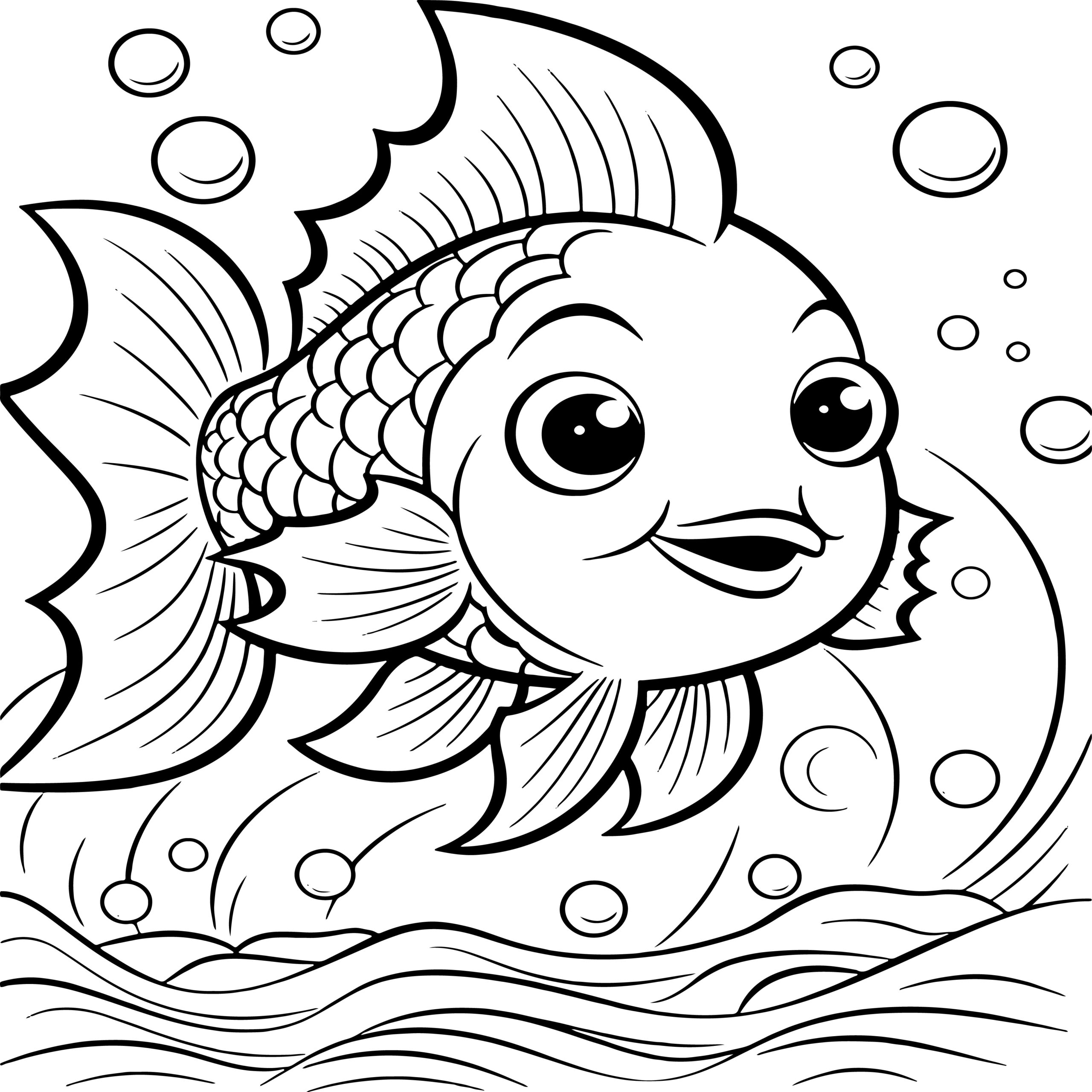 Fish Coloring Book For Kids: Fish Coloring Pages Fantastic Gift For ...
