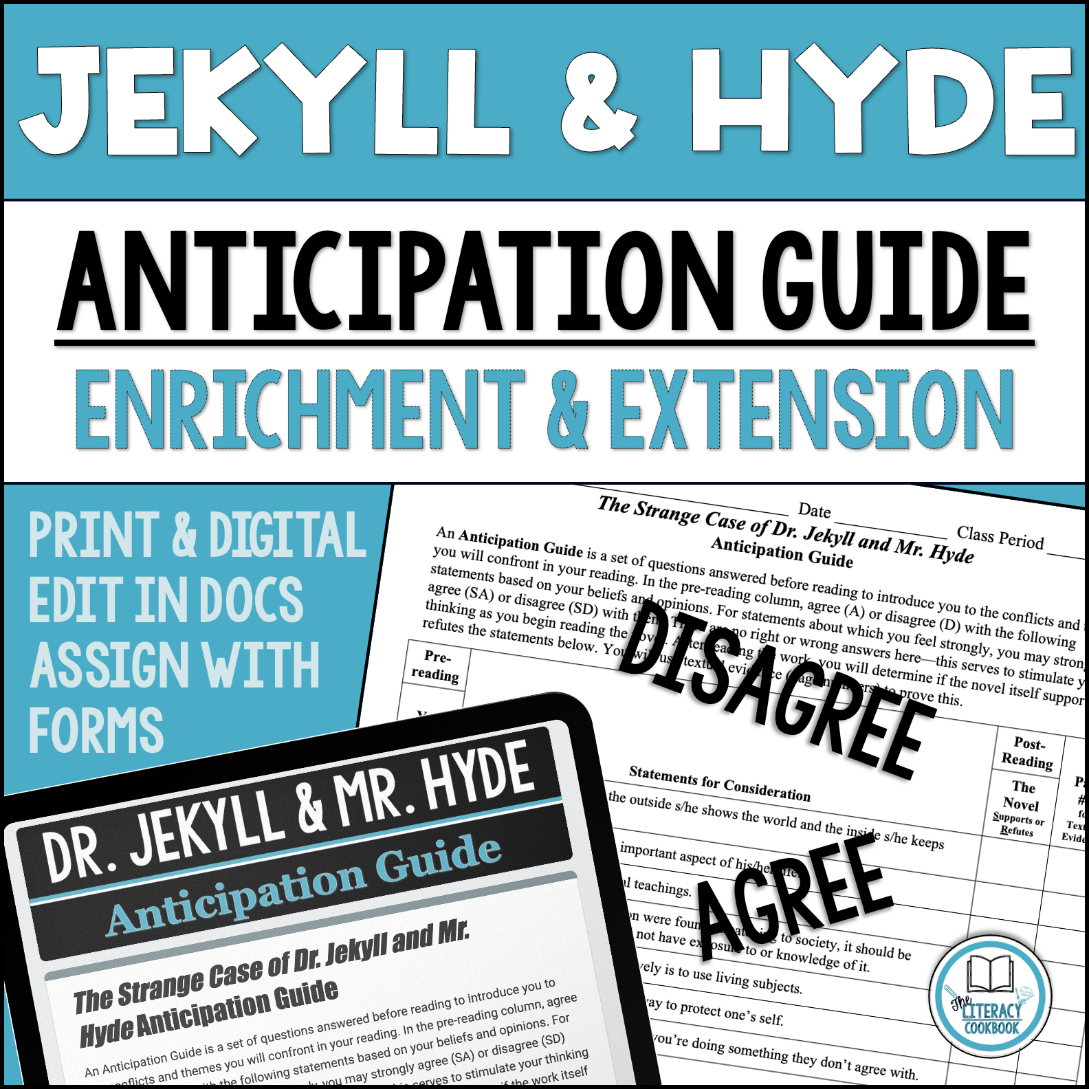 Dr. Jekyll & Mr. Hyde Anticipation Guide - Pre-Reading Discussion ...