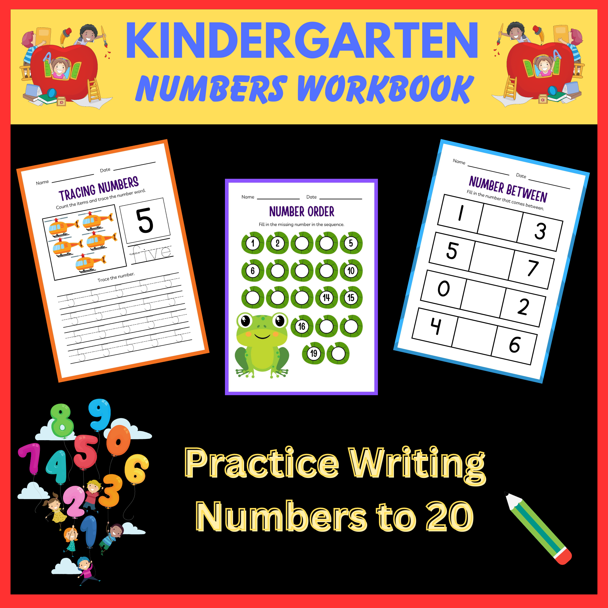Numbers Handwriting Practice | Writing Numbers Tracing and Print ...