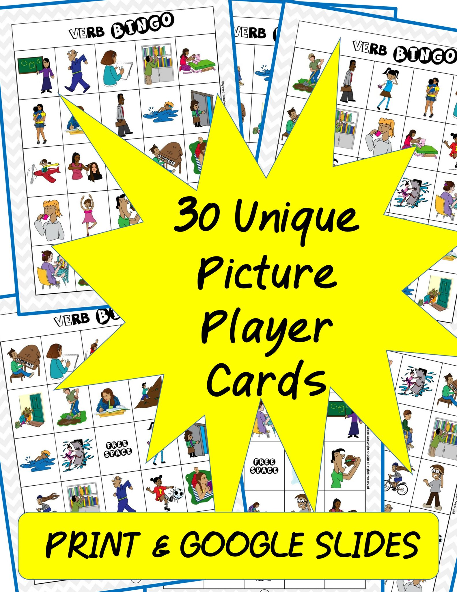 ESL Games Verb Vocabulary BINGO | Made By Teachers