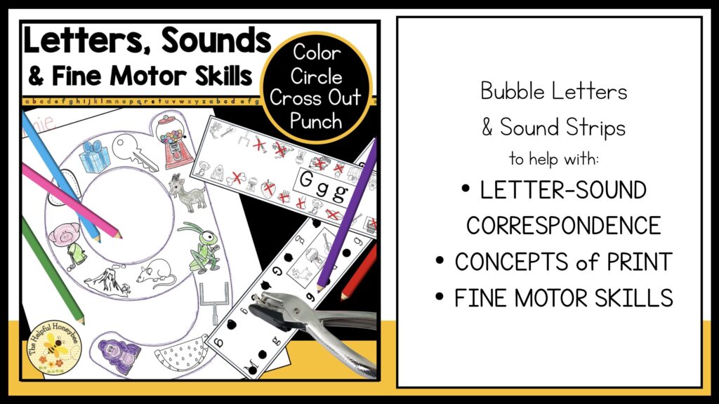 Alphabet Letter-Sound Correspondence with Fine Motor Skill Practice ...