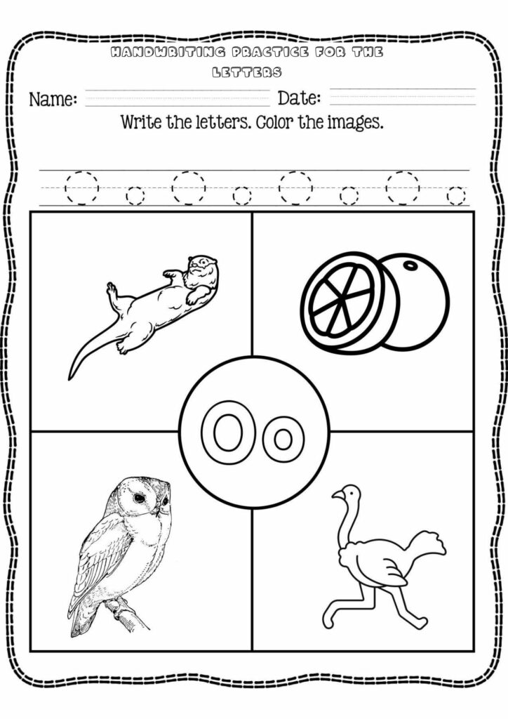 Alphabet Tracing Cards: Handwriting Practice for Letter O - Made By ...