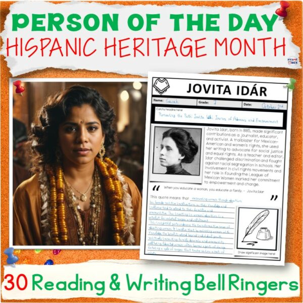 Hispanic Heritage Month Person of the Day Bell Ringers - Print ...