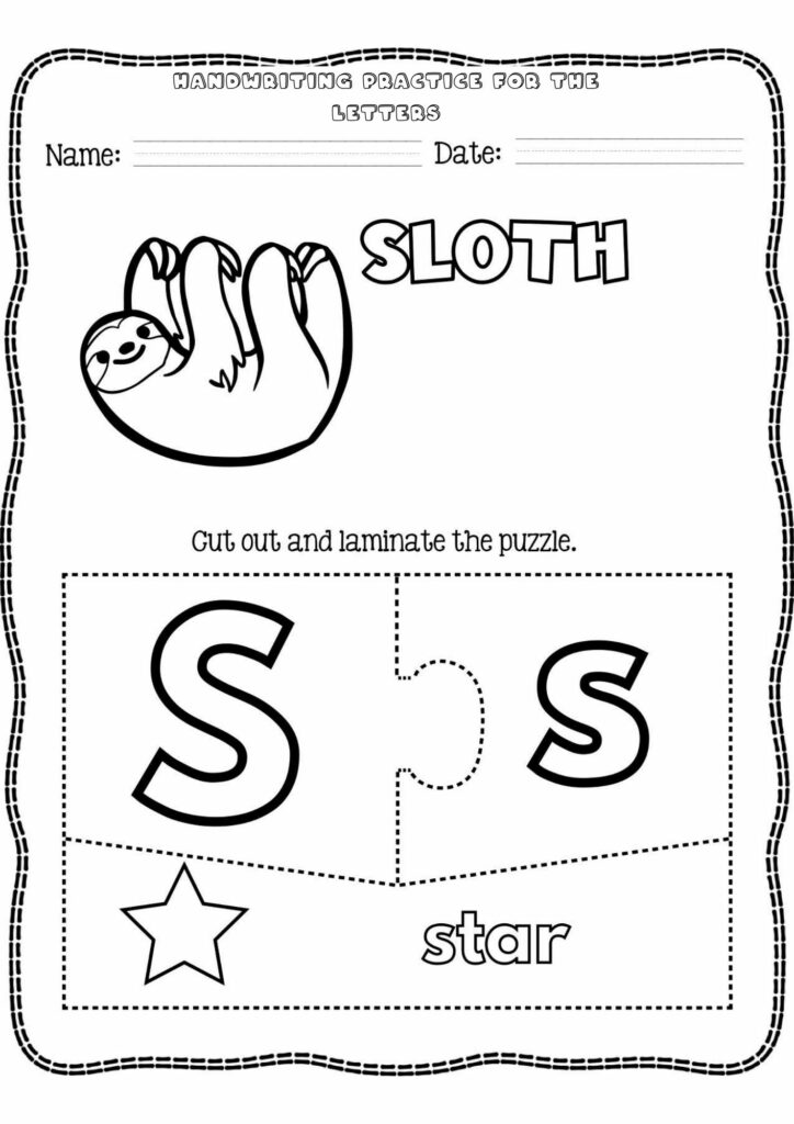 Alphabet Tracing Cards: Handwriting Practice for Letter S | Made By ...