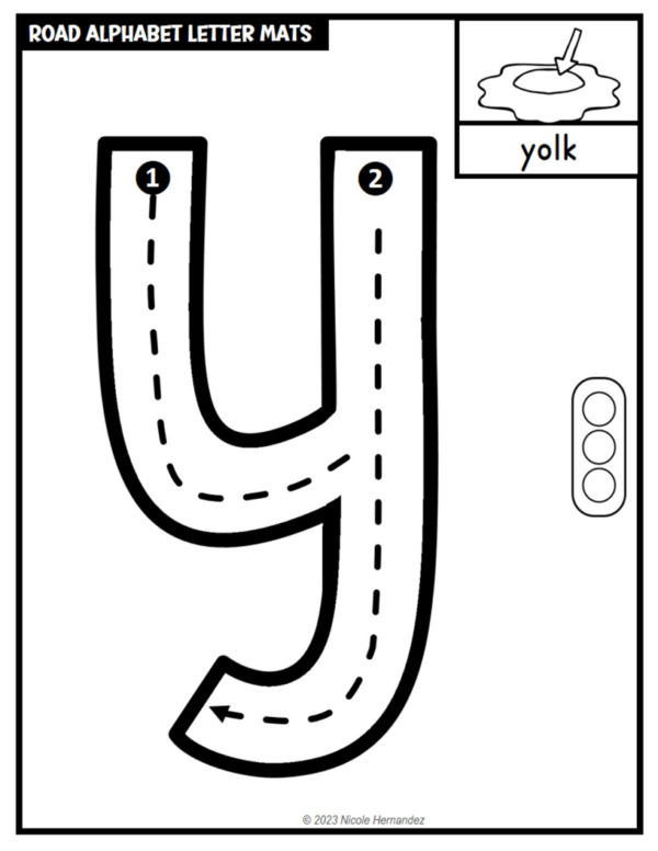Alphabet Road Tracing Letter Formation Mats | Made By Teachers