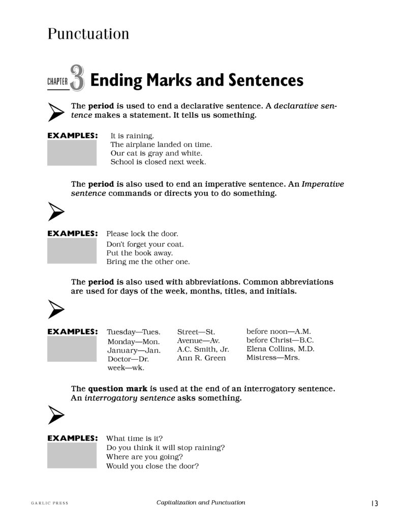 Capitalization and Punctuation: ELA for Older Students | Activities ...
