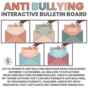 Anti Bullying Bulletin Board | Prevention | Interactive | BOHO | SET 1 ...