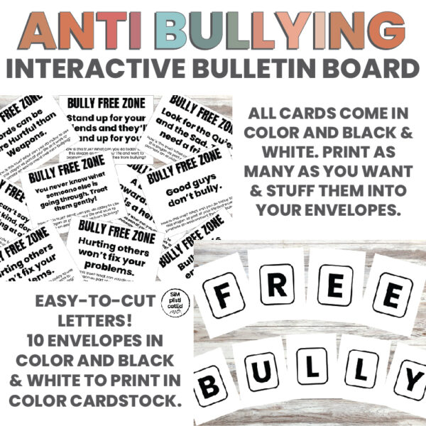Anti Bullying Bulletin Board | Prevention | Interactive | BOHO | SET 1 ...