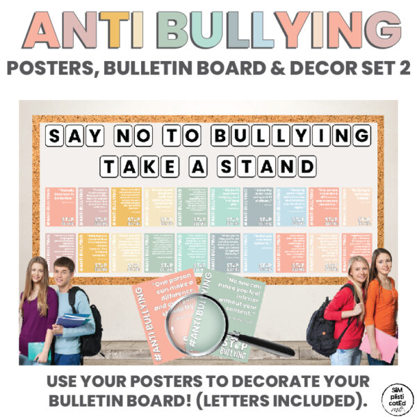 Anti Bullying Quotes | Posters | Bulletin Board | Decor | BOHO SET 2 ...