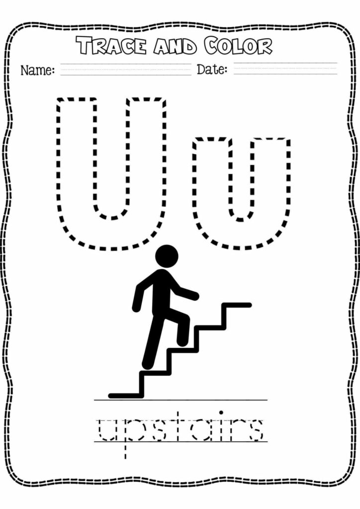 Alphabet Tracing Cards: Handwriting Practice for Letter U - Made By ...