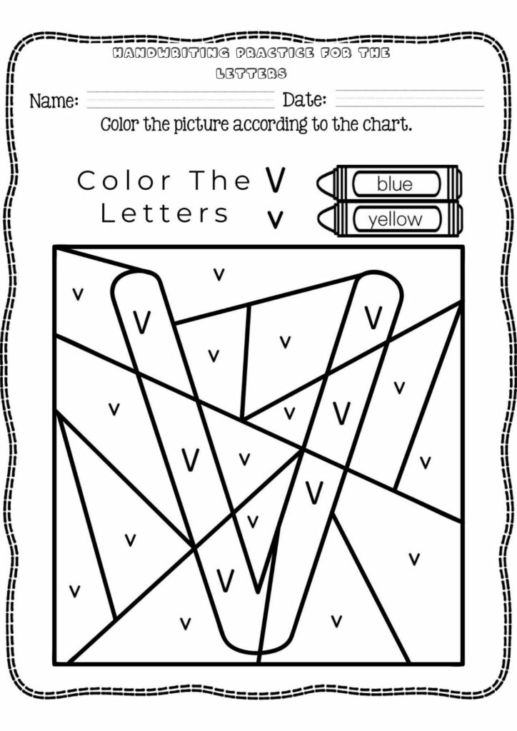 Alphabet Tracing Cards: Handwriting Practice for Letter V - Made By ...