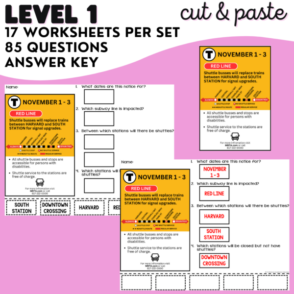 Bus & Train Routes, Signs & Stations Unit 2 - Public Transport ...