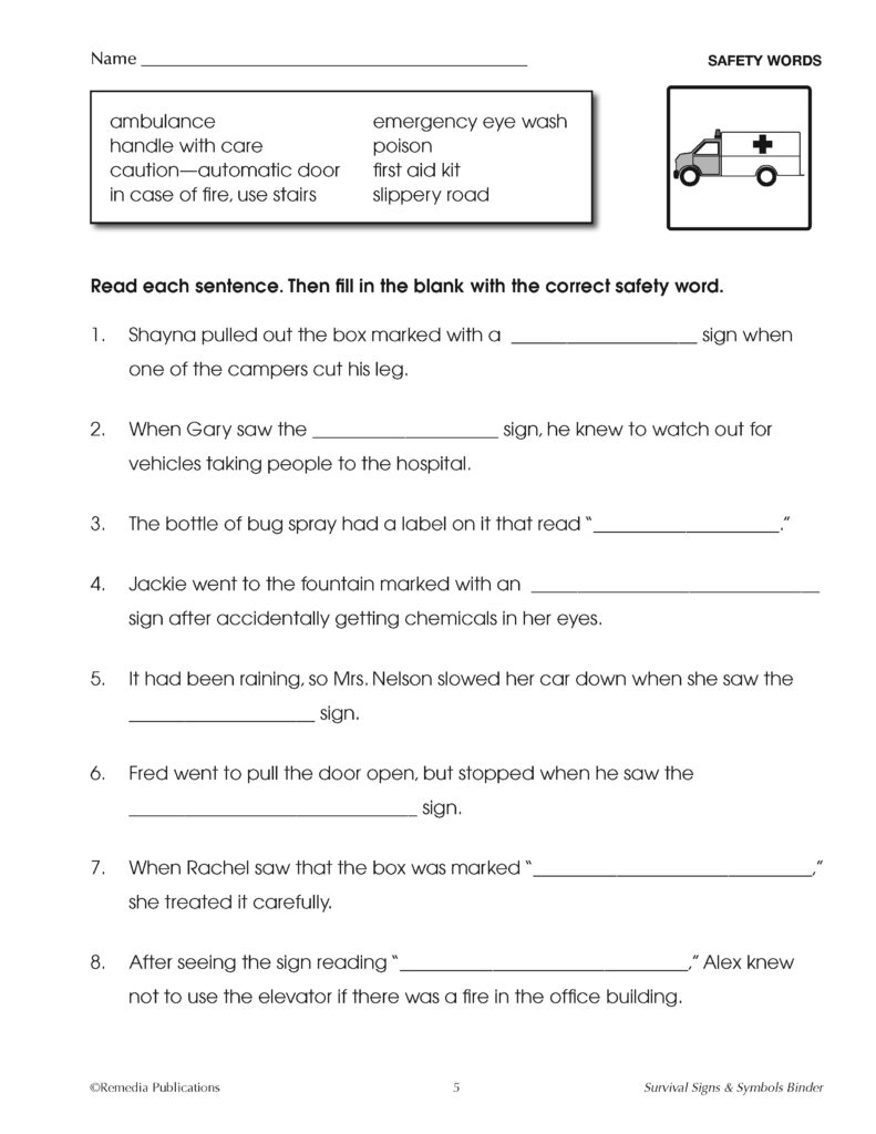 160 SURVIVAL SIGNS, SYMBOLS and WORDS: Life Skills Lessons | Made By ...