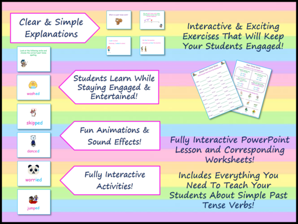 Simple Past Tense Verbs: Fun & Interactive PPT & Worksheets! No Prep ...