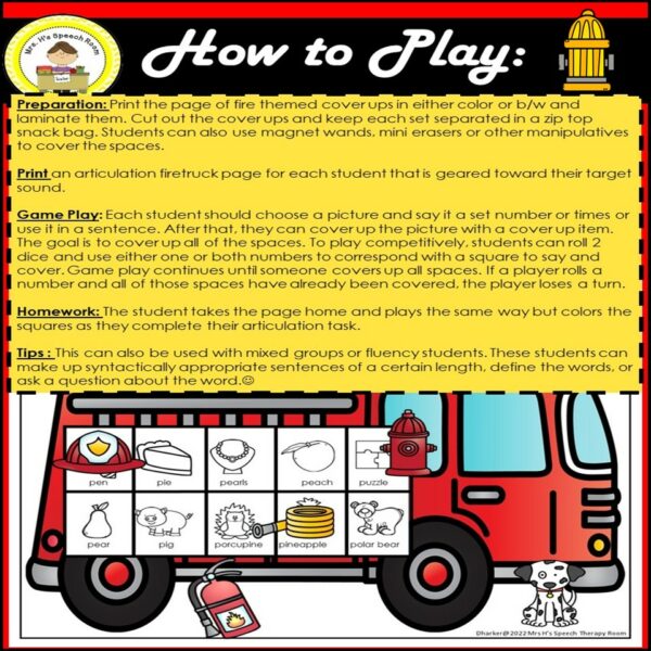 Fire Prevention Speech Therapy & Fire Safety Speech Therapy ...