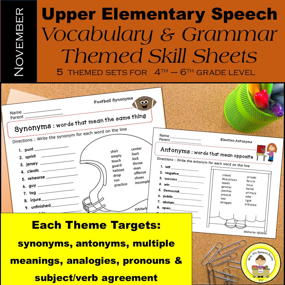 Main Idea, Inferences, Sequencing & Vocabulary in Middle School Speech ...