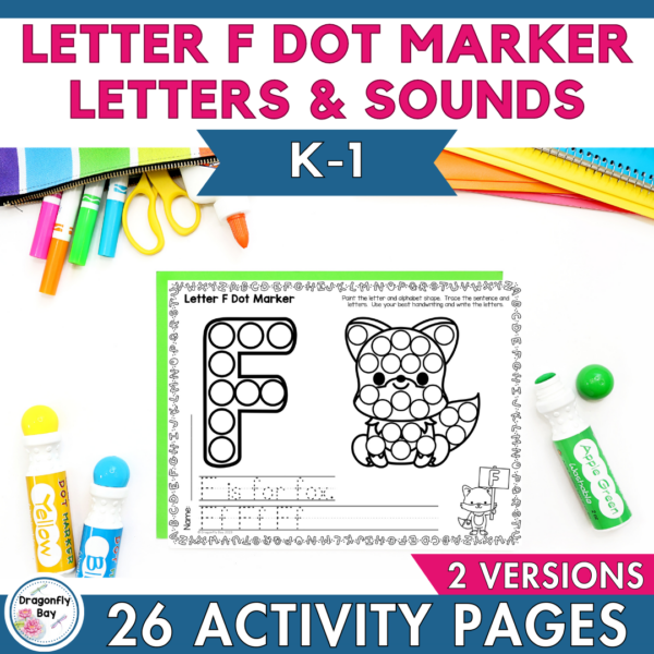 Letters F Dot Marker Alphabet Printable Differentiated Activities ...