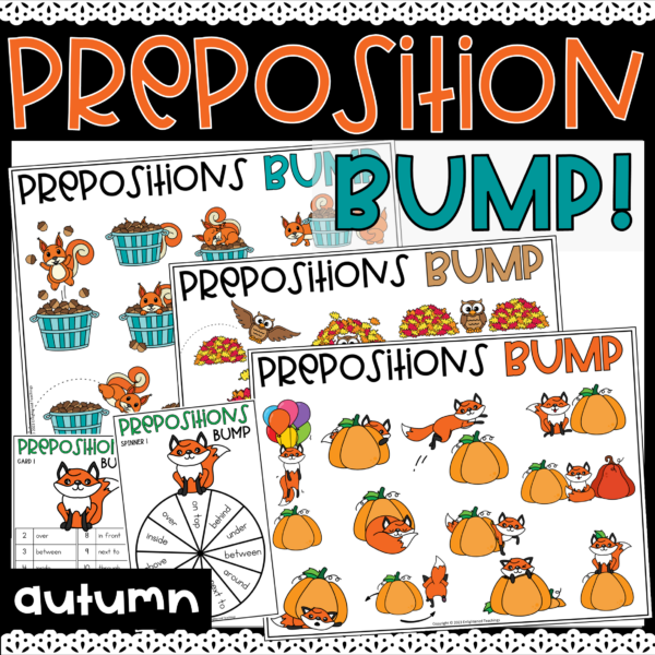 Fall Prepositions BUMP Game Fall Positional Words Fall Spatial Concepts ...