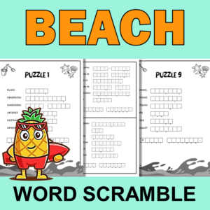 Back to School Word Scramble puzzles: Unscramble and Learn! | Made By ...