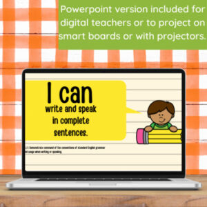 "I Can Statements"- Language- 4th Grade -ELA-Printable and Powerpoint ...