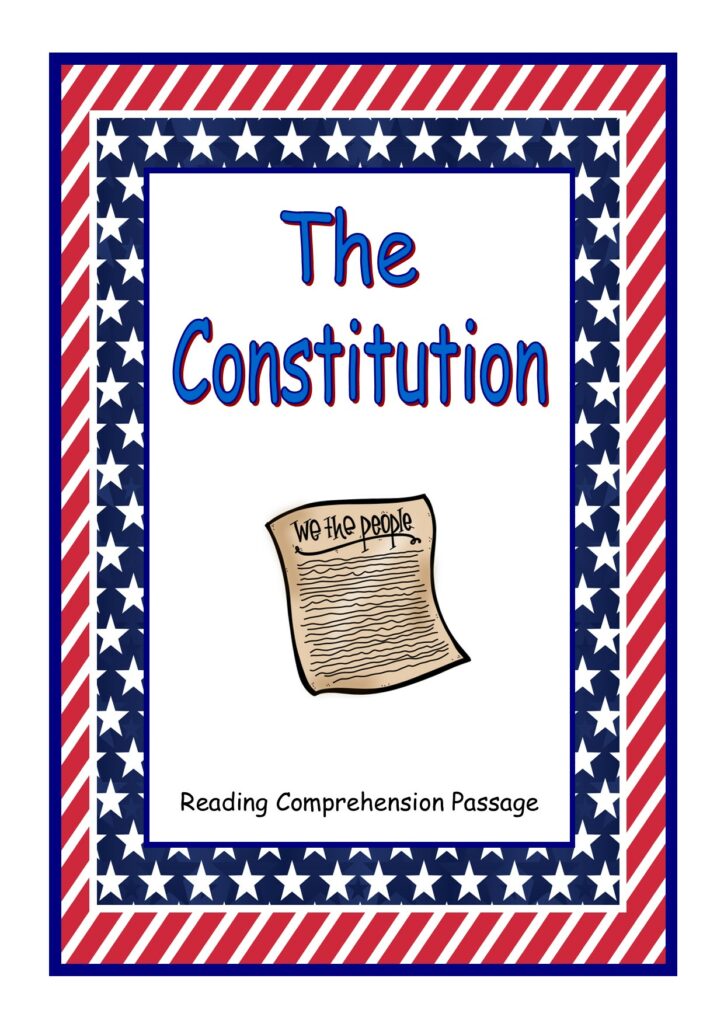 The Constitution Reading Comprehension Passage | Made By Teachers