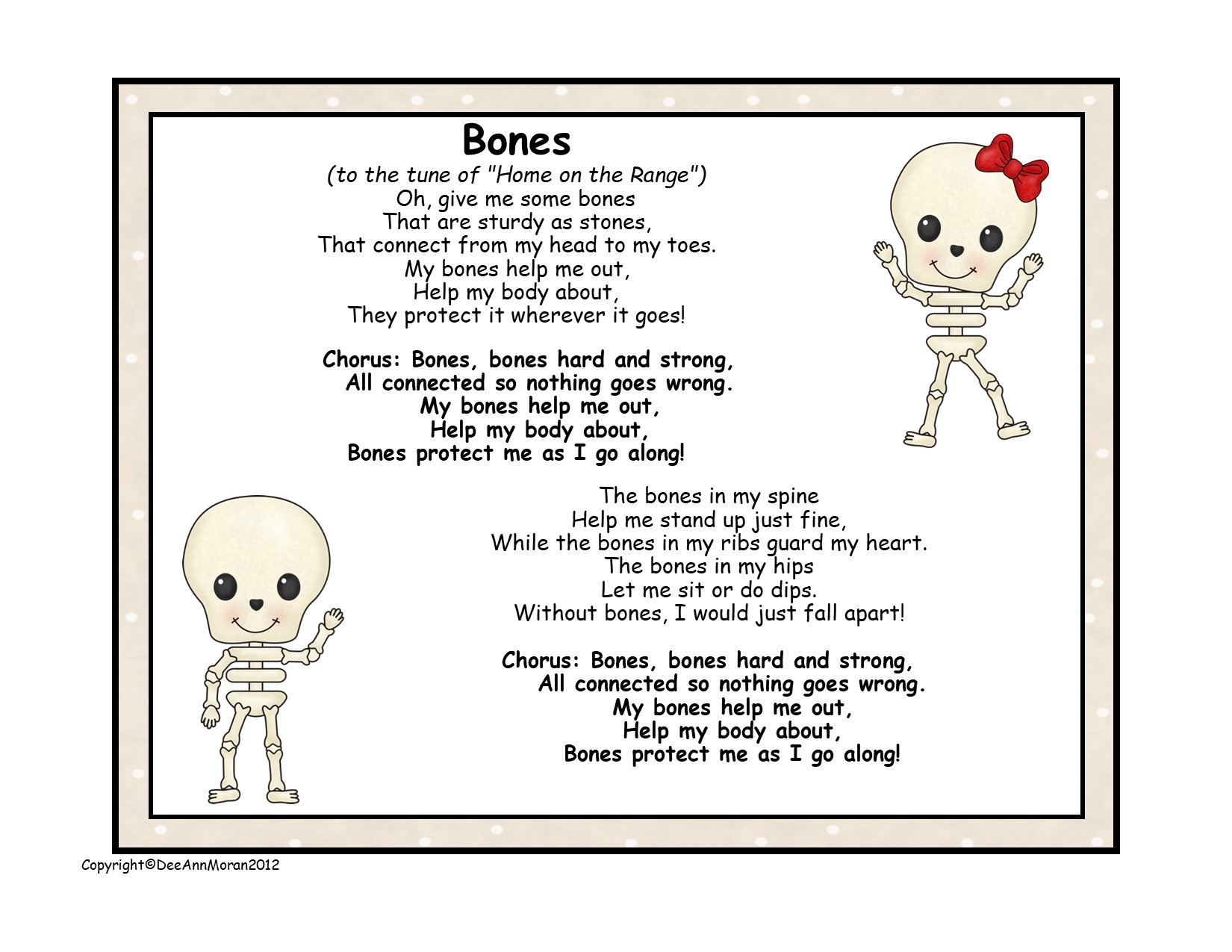 Skeleton Poems & Songs | Made By Teachers
