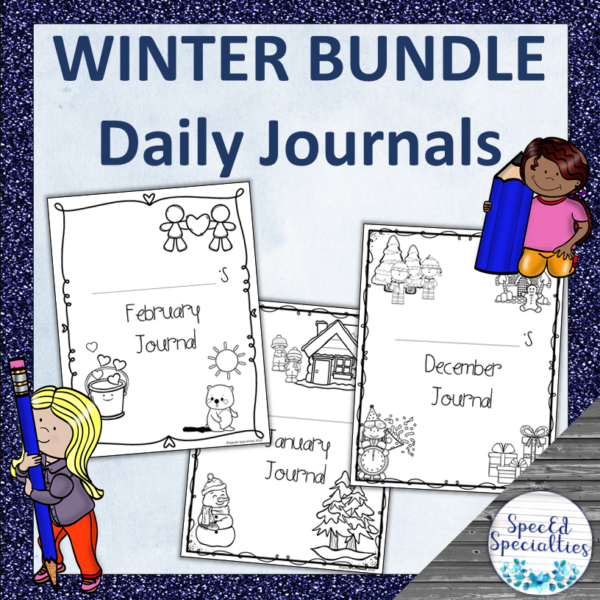 WINTER Daily Journal Writing for Special Education BUNDLE | Made By ...
