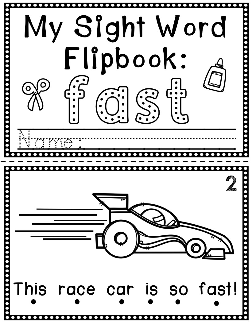 Sight Word Flip Book (Flipbook) - FALL | Made By Teachers