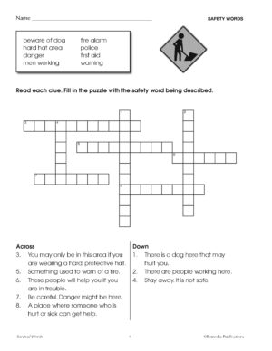 Safety Words Unit: Survival Signs and Symbols Vocabulary - Made By Teachers