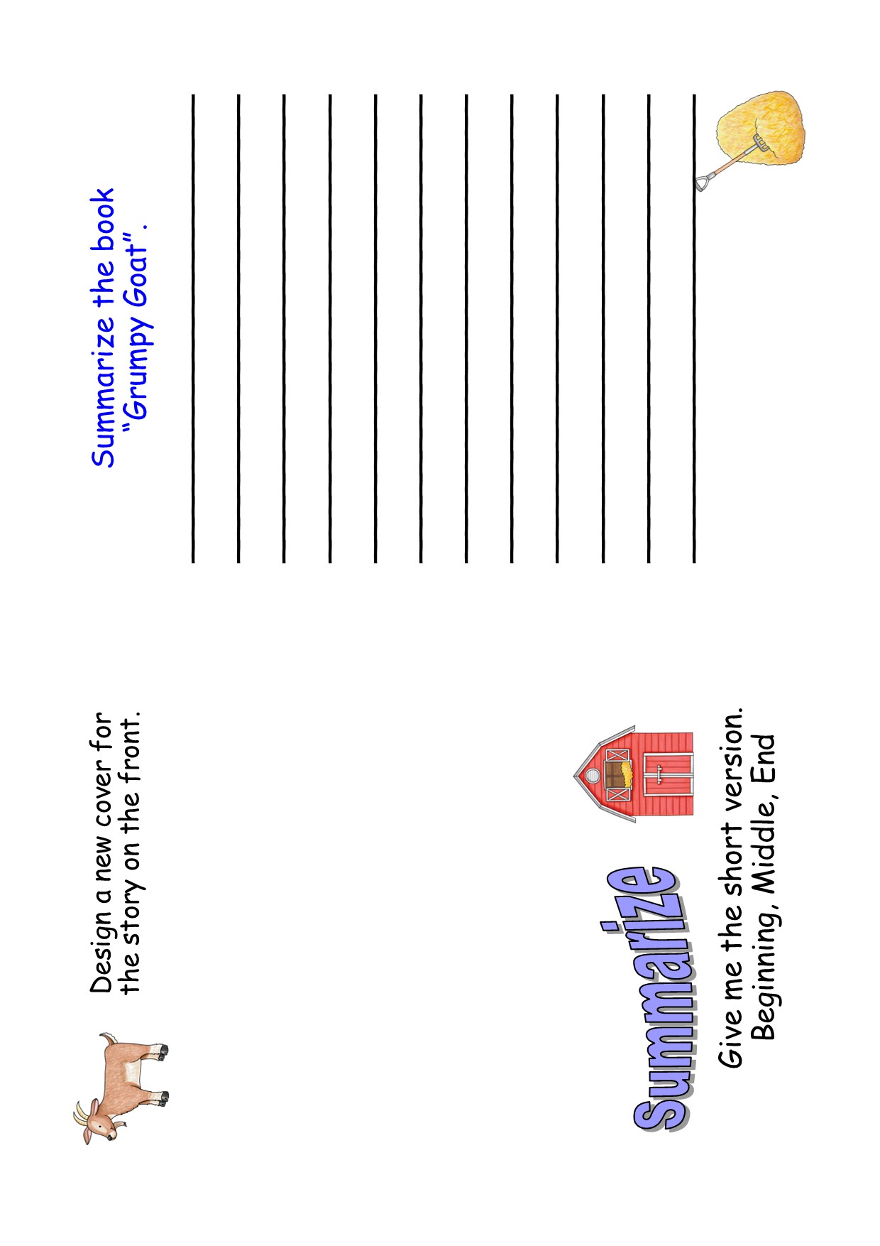 Grumpy Goat Retell Story Sequence & Elements Vocabulary | Made By Teachers