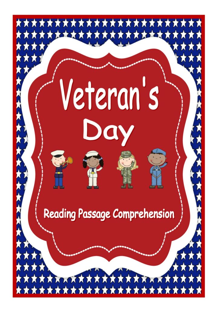 Veteran's Day Reading Comprehension Passage - Made By Teachers