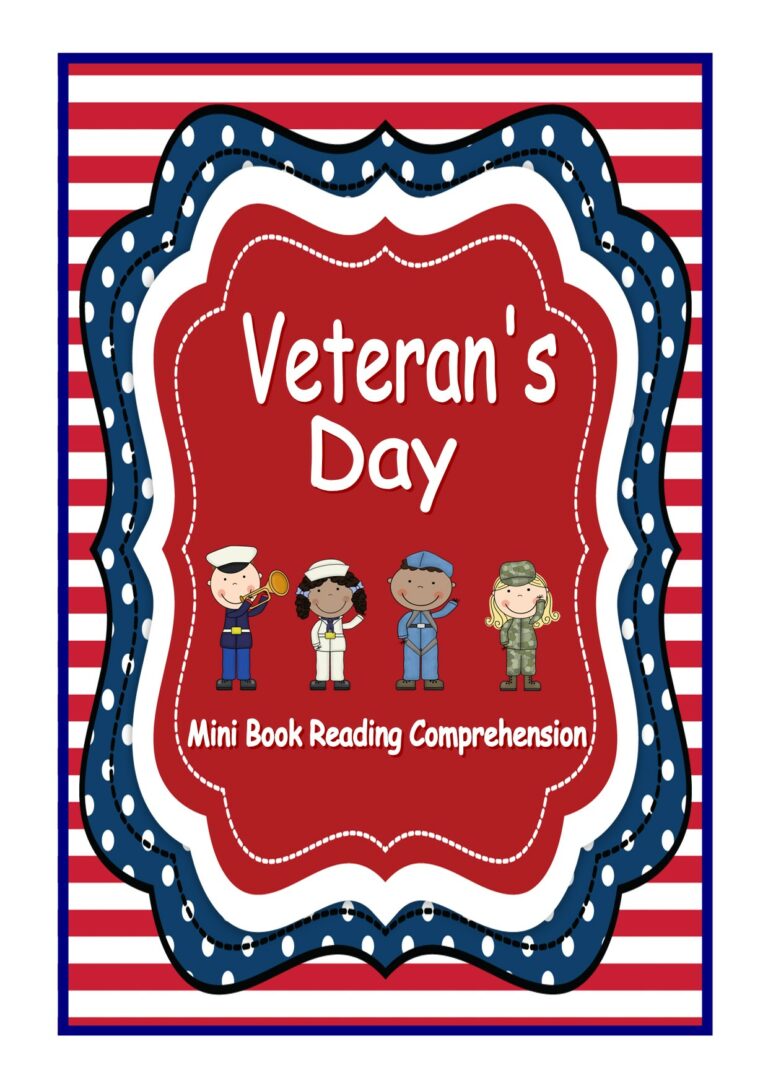 Veteran's Day Mini Book Reading Comprehension | Made By Teachers
