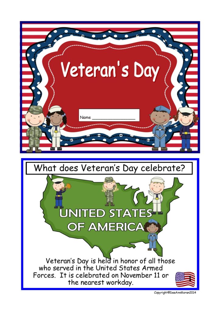 Veteran's Day Mini Book Reading Comprehension | Made By Teachers
