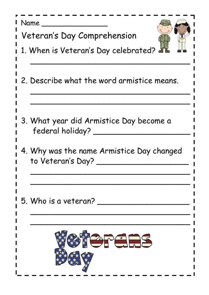 Veteran's Day Mini Book Reading Comprehension | Made By Teachers