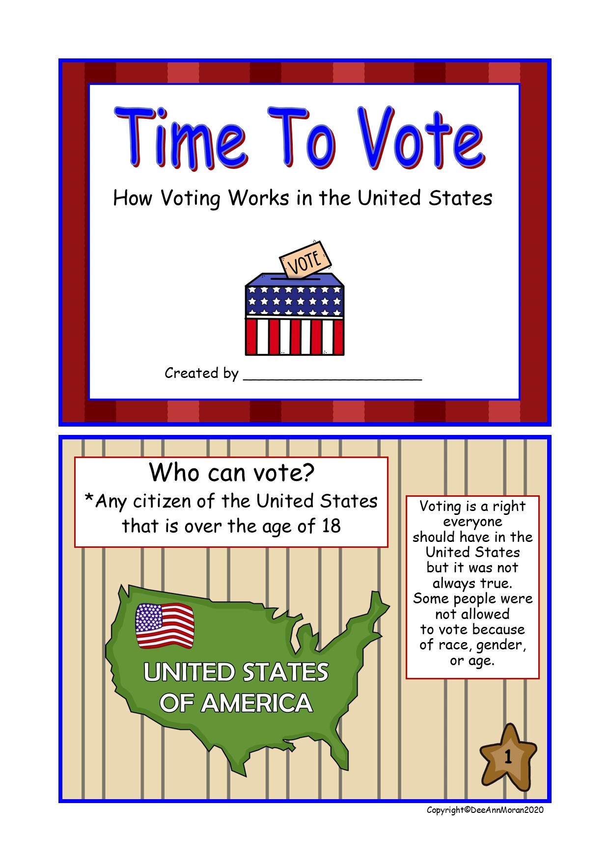Time To Vote-History, Elections, Electoral College Mini Book ...