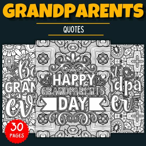 Printable Grandparents day Coloring Pages - Fun September Activities ...