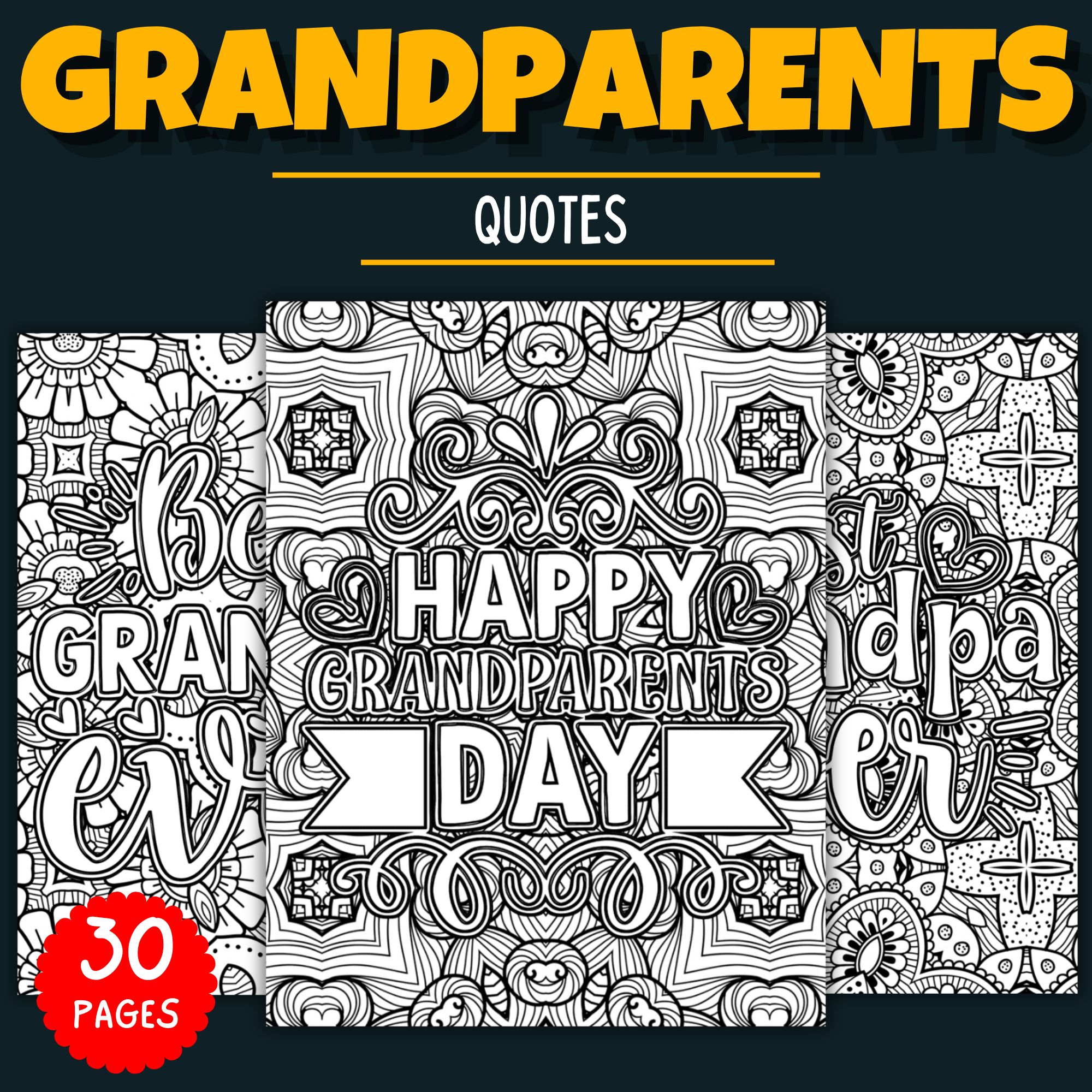 Kids Coloring Pages Free Grandparents Day