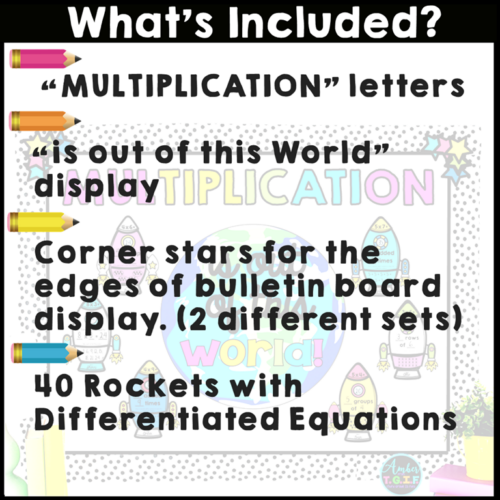 3rd Grade Math Crafts for Bulletin Board | Back to School and Beyond ...