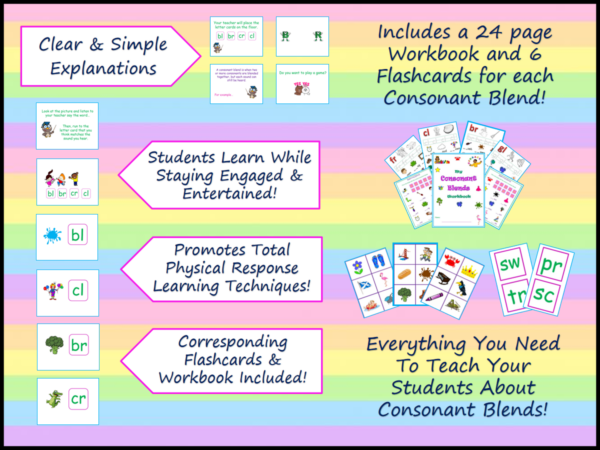 Bumper Pack for Consonant Blends: Worksheets, Flashcards & Fun PPTs ...