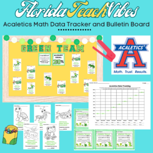 Acaletics Math Data Tracker and Bulletin Board Set | No Prep! - Made By ...