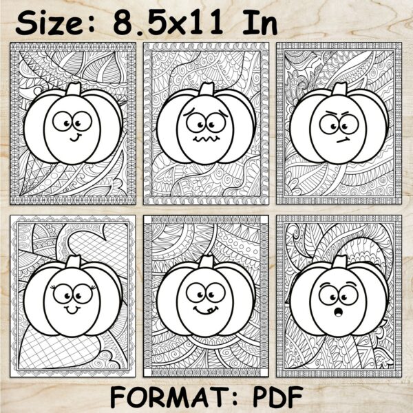 Pumpkin Fall Coloring Pages, Autumn Coloring Sheets, October November ...