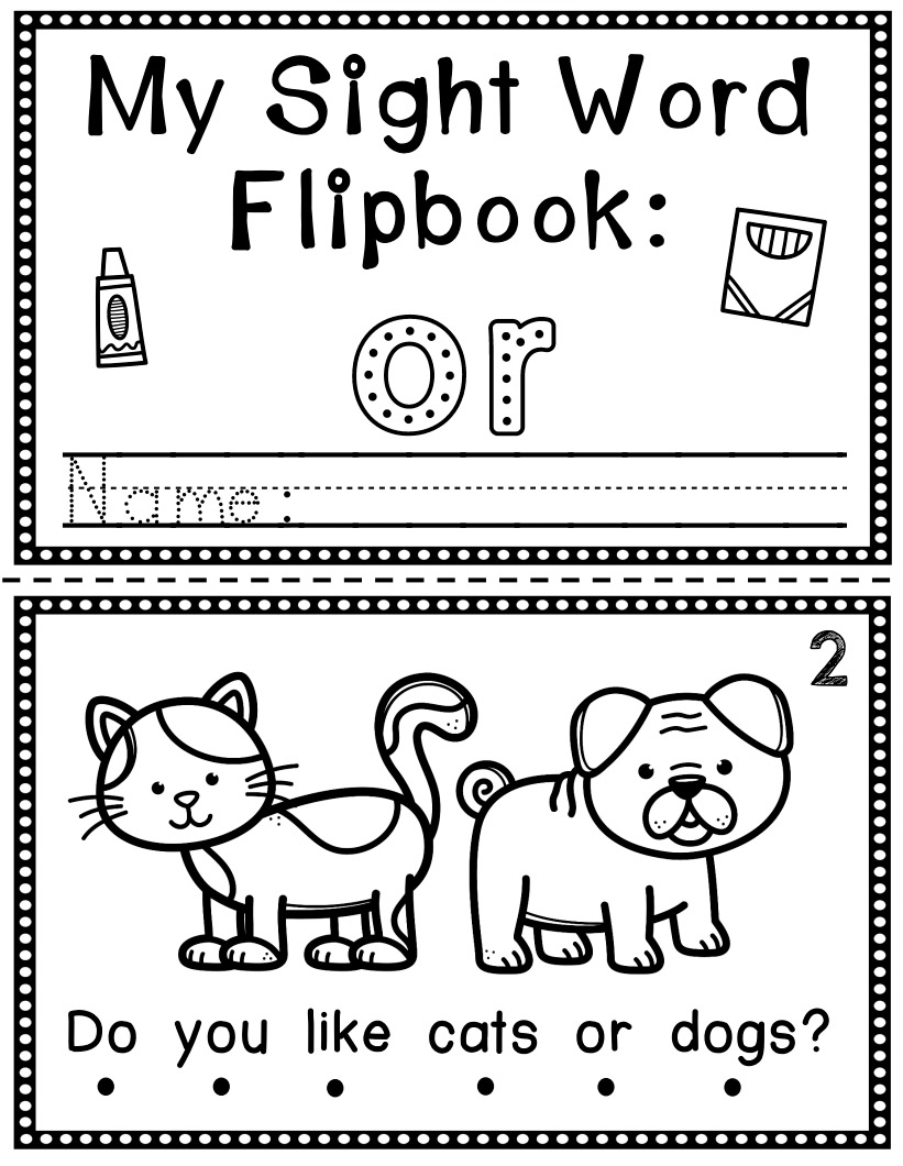 Sight Word Flip Book (Flipbook) - A | Made By Teachers