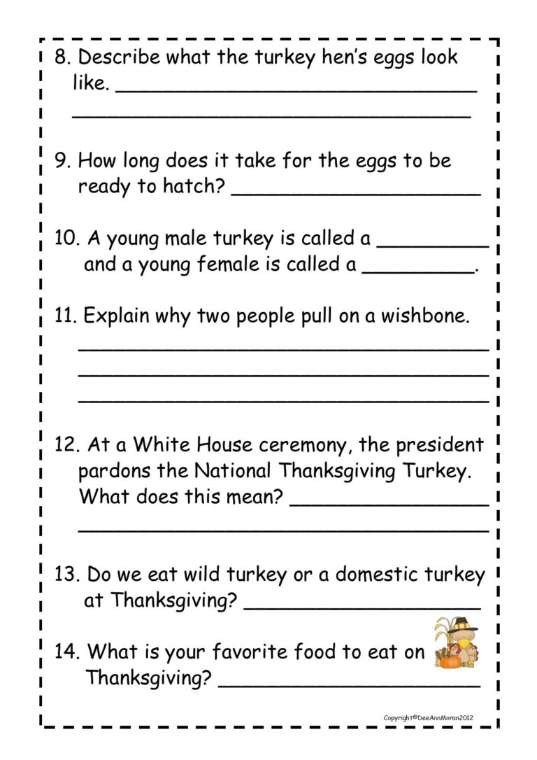 Turkey Facts Mini-Book & Comprehension Reading Strategies - Made By ...