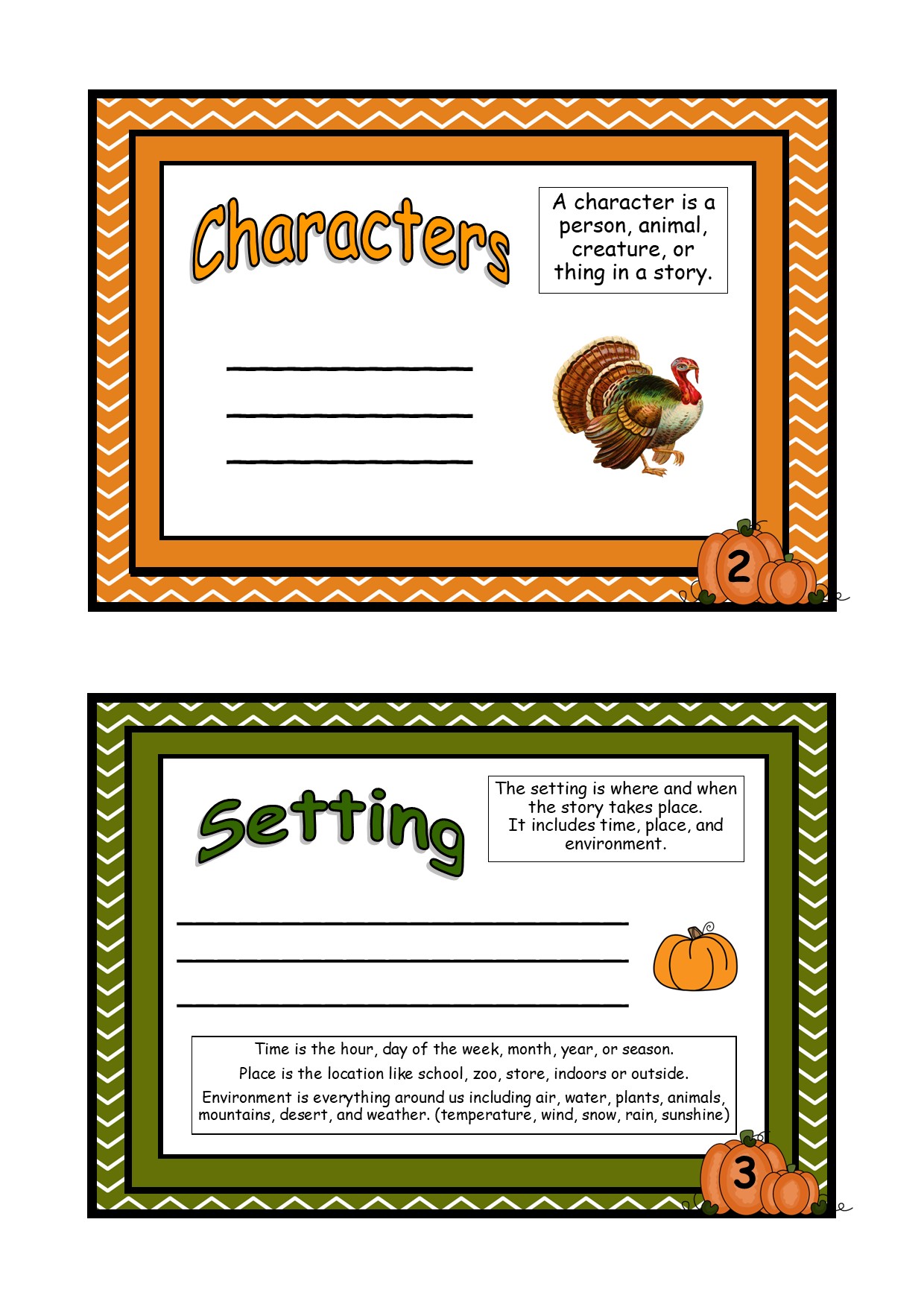 Too Many Turkeys Problem & Solution Retell Main Idea Retell Vocabulary ...