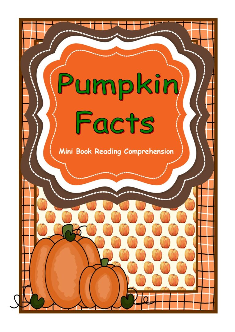 Pumpkin Facts Mini Book Reading Comprehension - Made By Teachers