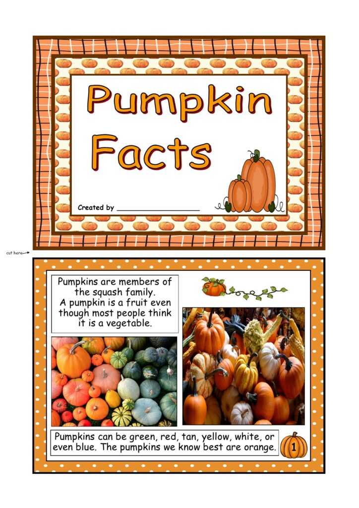 Pumpkin Facts Mini Book Reading Comprehension - Made By Teachers