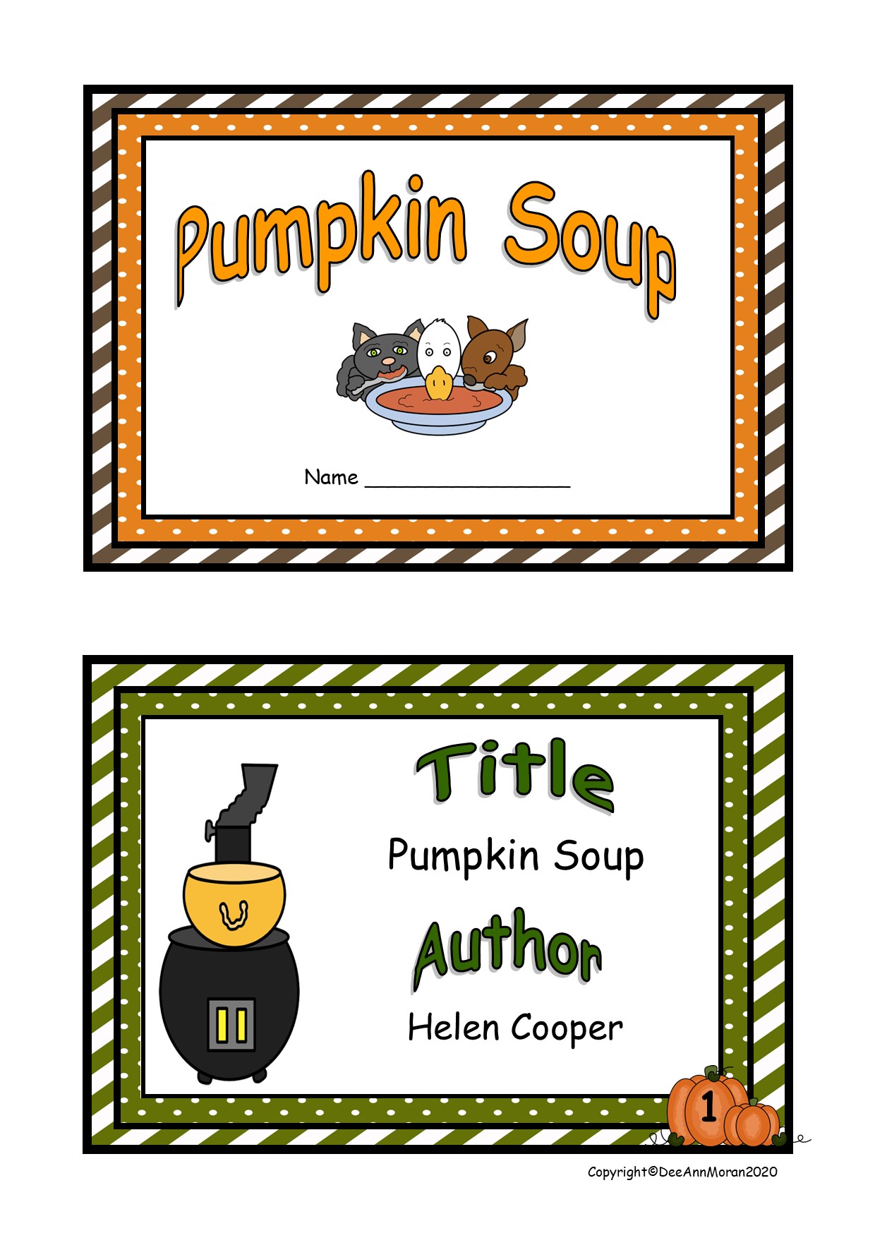 Pumpkin Soup Retell Problem & Solution Vocabulary Summarize Predict ...