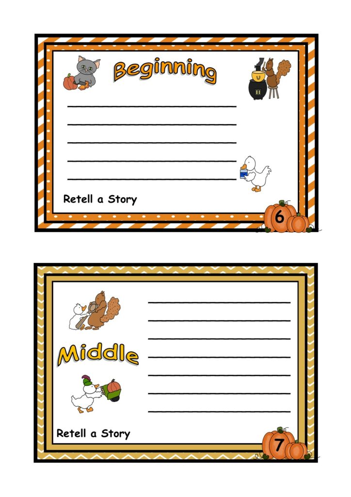 Pumpkin Soup Retell Problem & Solution Vocabulary Summarize Predict ...