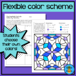 Solving Quadratic Equations with Quadratic Formula Color by Number ...